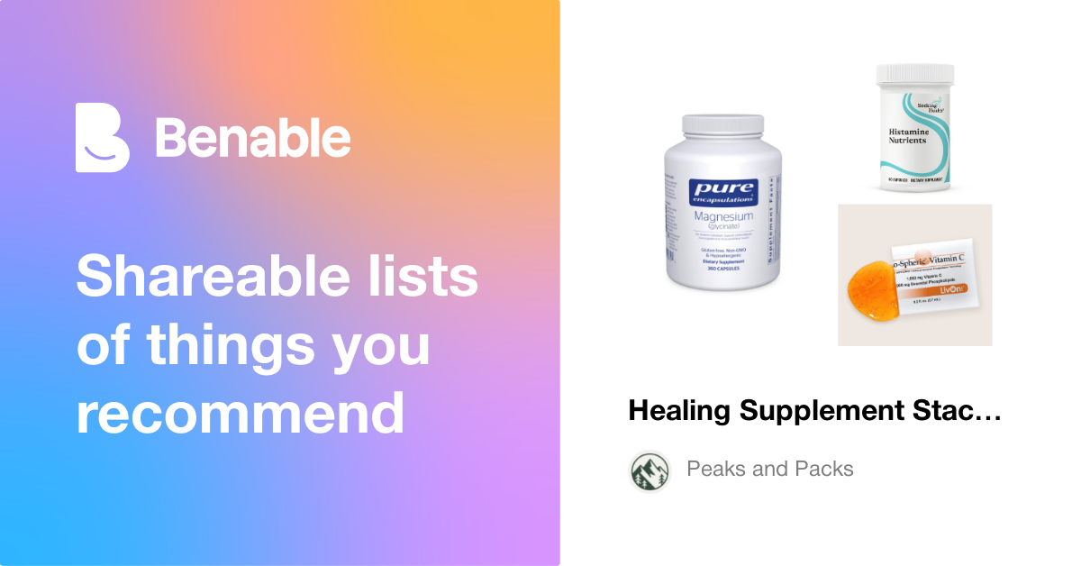 Healing Starter Stack: 5 Core Supplements