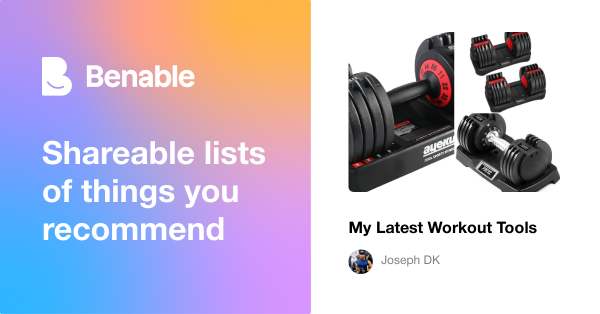 My Latest Workout Tools