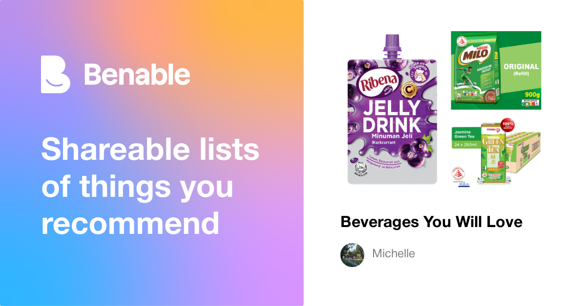 Beverages I Love and Recommend