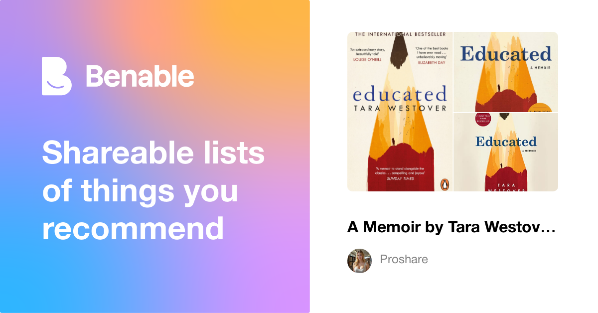 A Memoir by Tara Westover, Julia Whelan