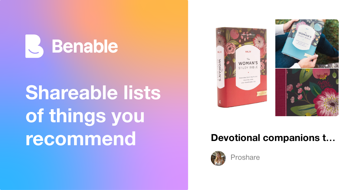 Devotional companions to NKJV, The Woman's Study Bible, Hardcover, Red ...