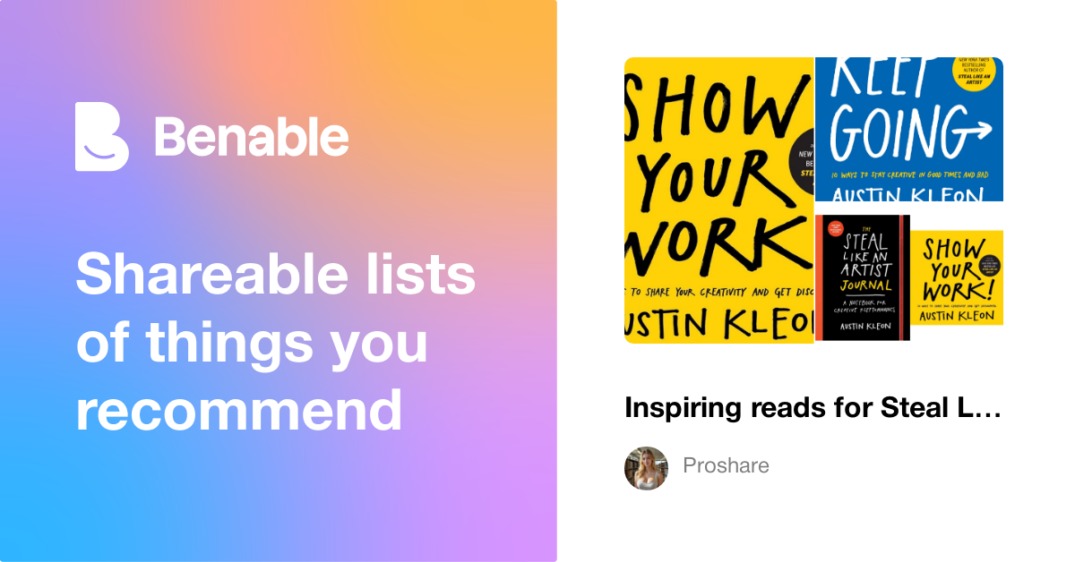 Inspiring reads for Steal Like an Artist: 10 Things Nobody Told You ...