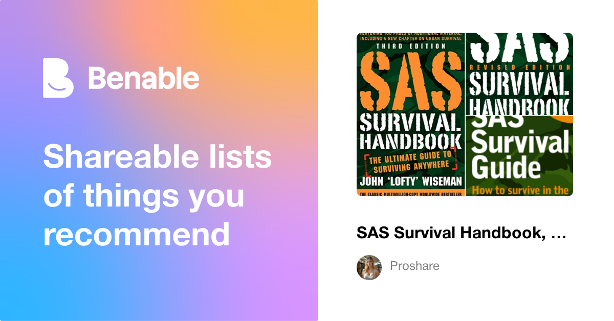 SAS Survival Handbook, Third Edition: The Ultimate Guide to Surviving ...