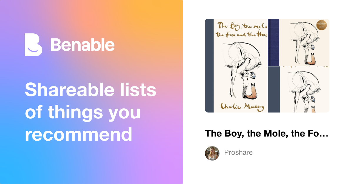 The Boy, the Mole, the Fox and the Horse: Inspiring Conversations on ...
