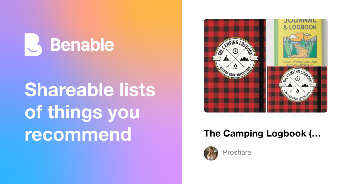 The Camping Logbook (Camping Journal): Record Your Adventures travel ...
