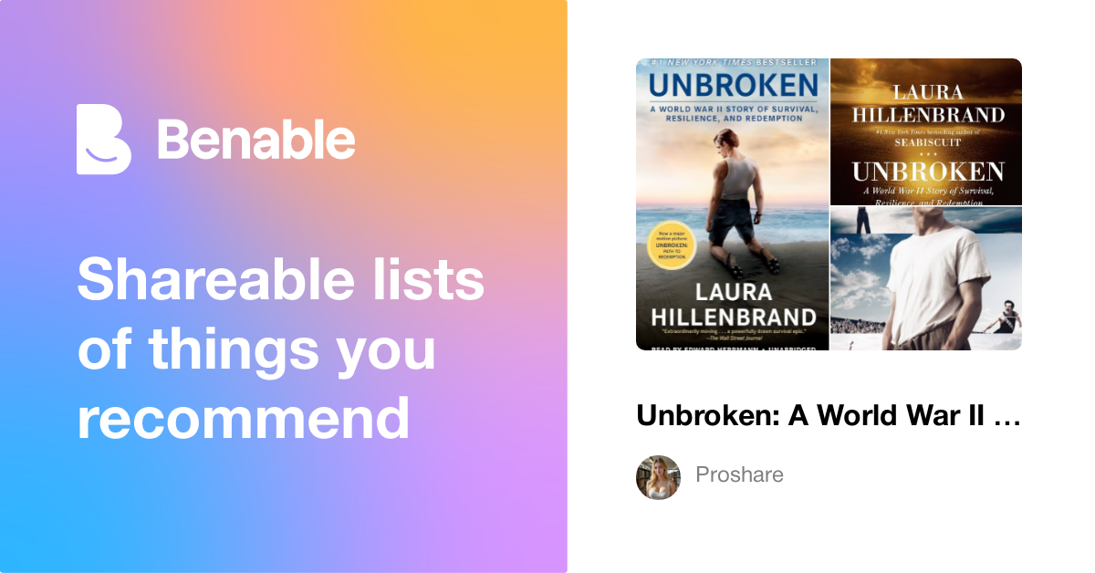 Unbroken: A World War II Story of Survival, Resilience, and Redemption ...