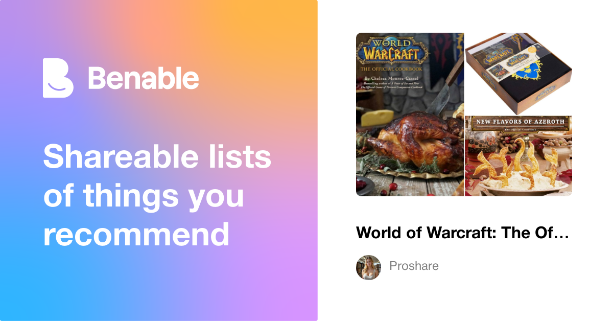 World of Warcraft: The Official Cookbook and Fantasy Gaming Kitchen ...