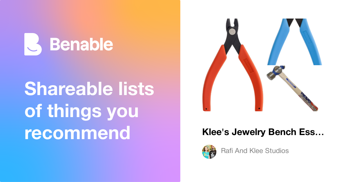 Klee's Jewelry Bench Essentials