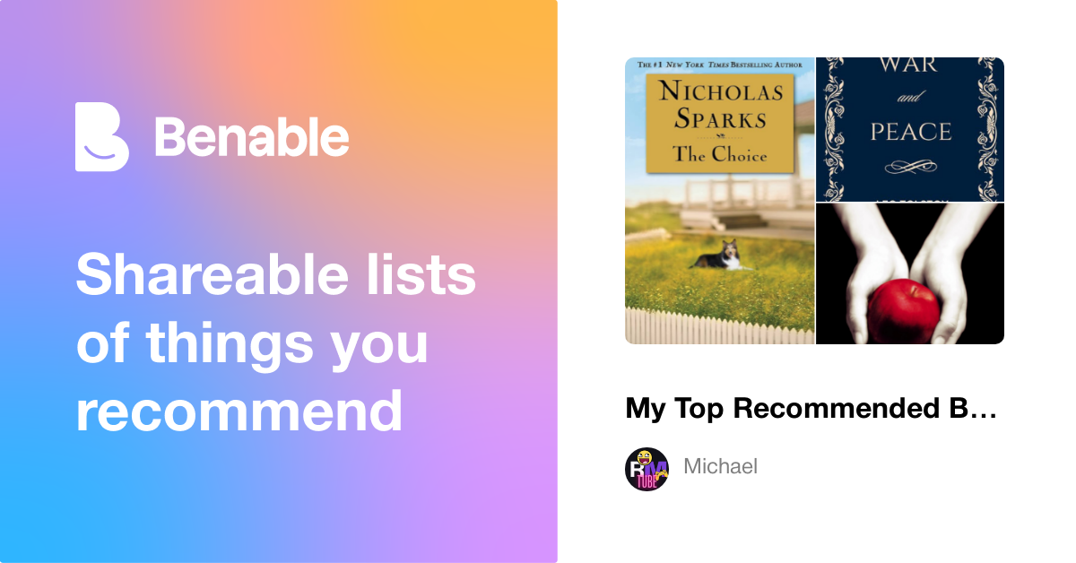 My Top Recommended Books