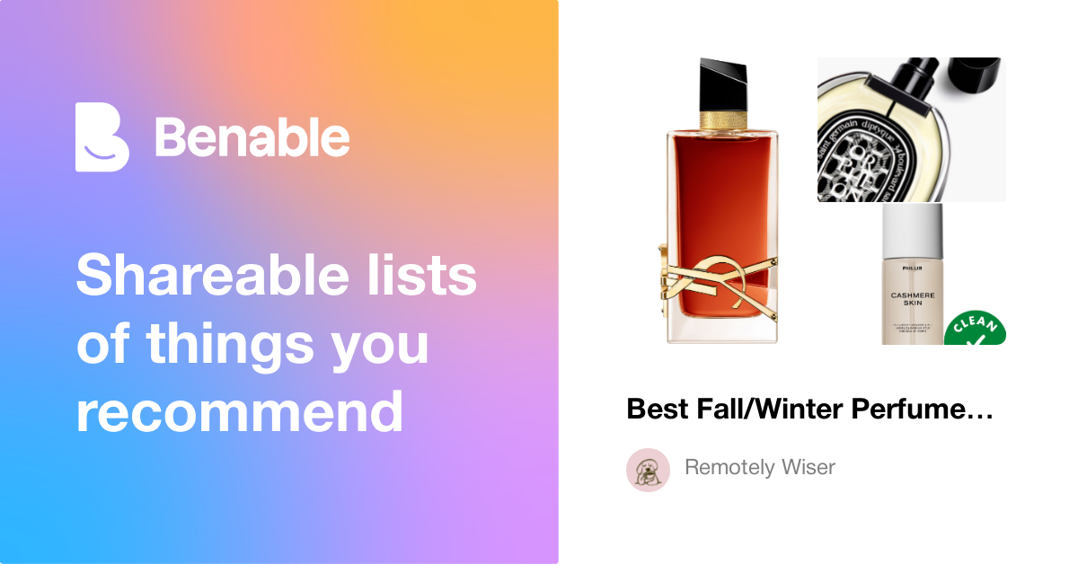 Best Fall/Winter Perfumes and Fragrances for Women
