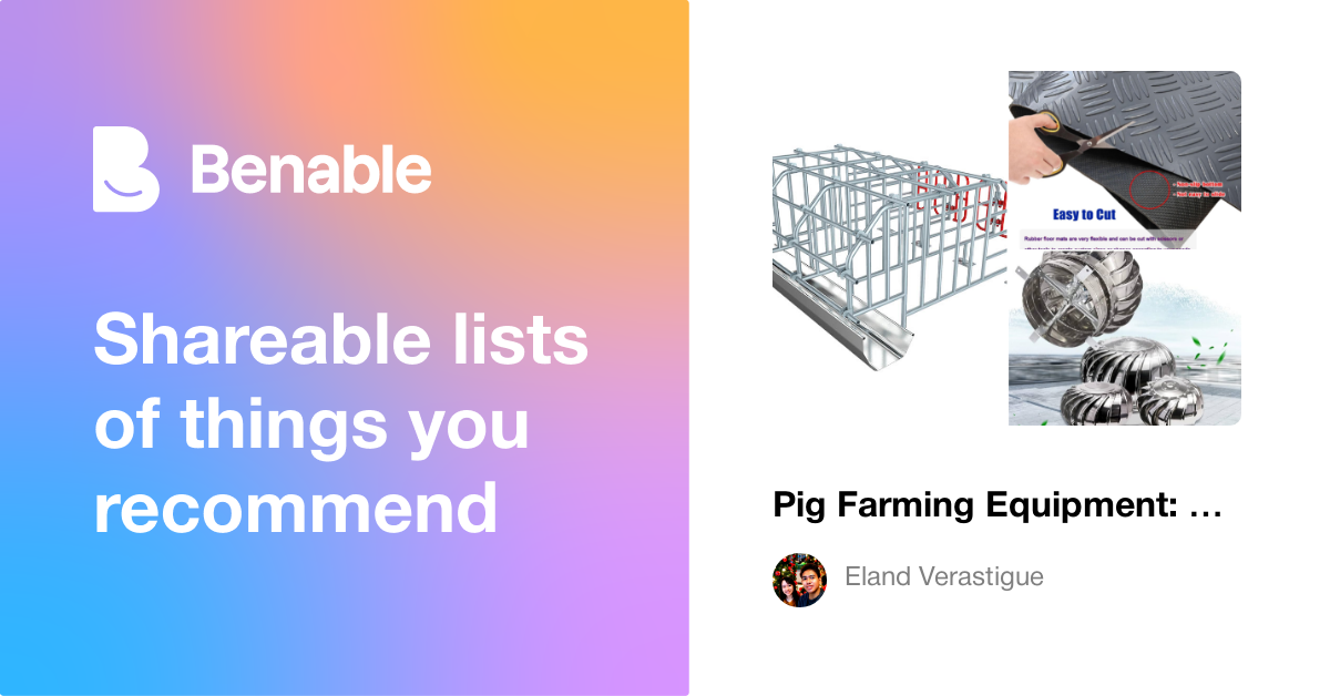 Pig Farming Equipment: Best Tools for Fast Weight Gain