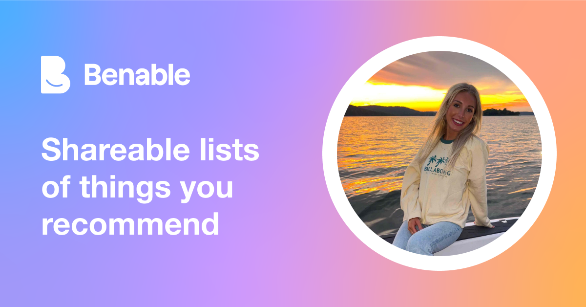 Everything @rileyrunkel (Riley Runkel) recommends - Benable