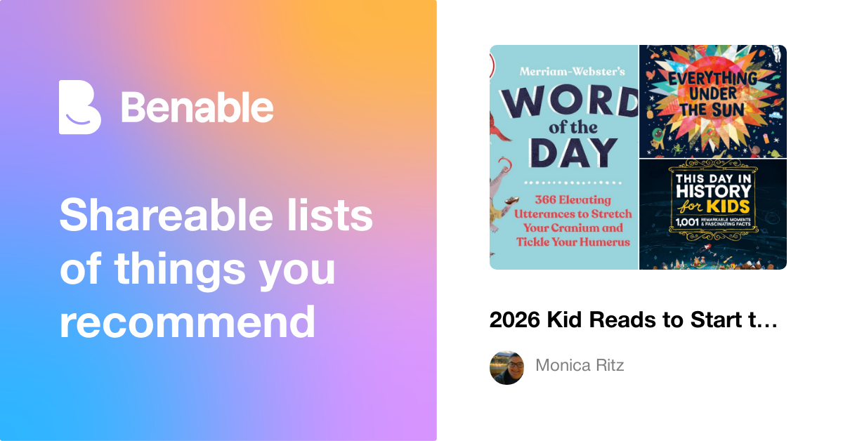 2026 Kid Reads to Start the Year STRONG!