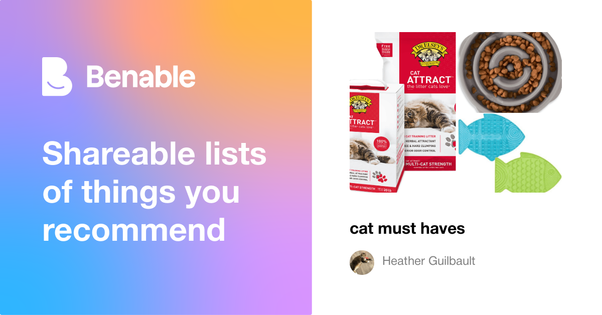 cat must haves