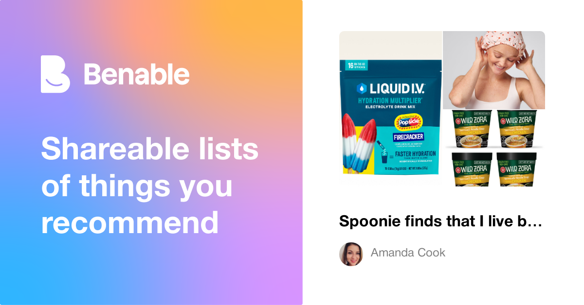 Spoonie finds that I live by 🥄