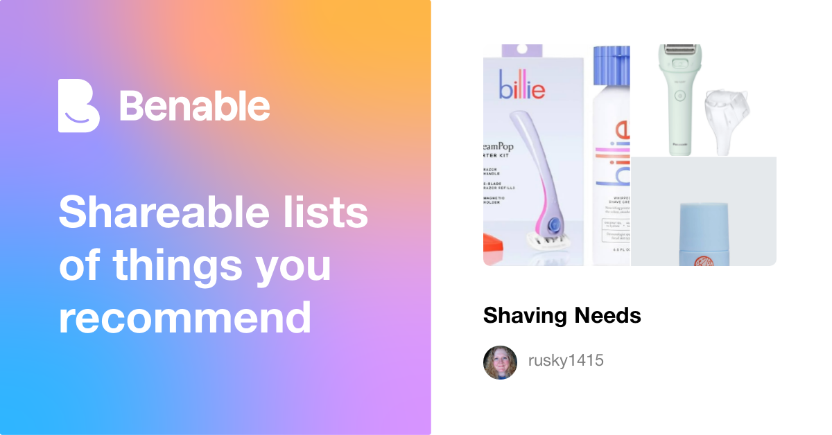 Shaving Needs