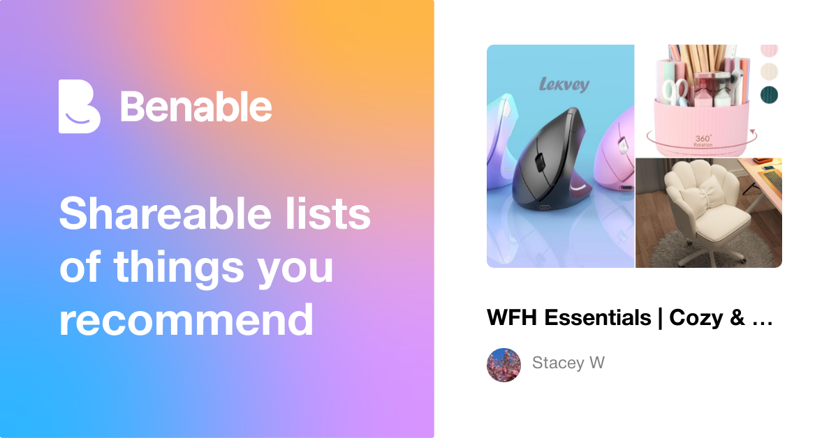 WFH Essentials | Cozy & Productive
