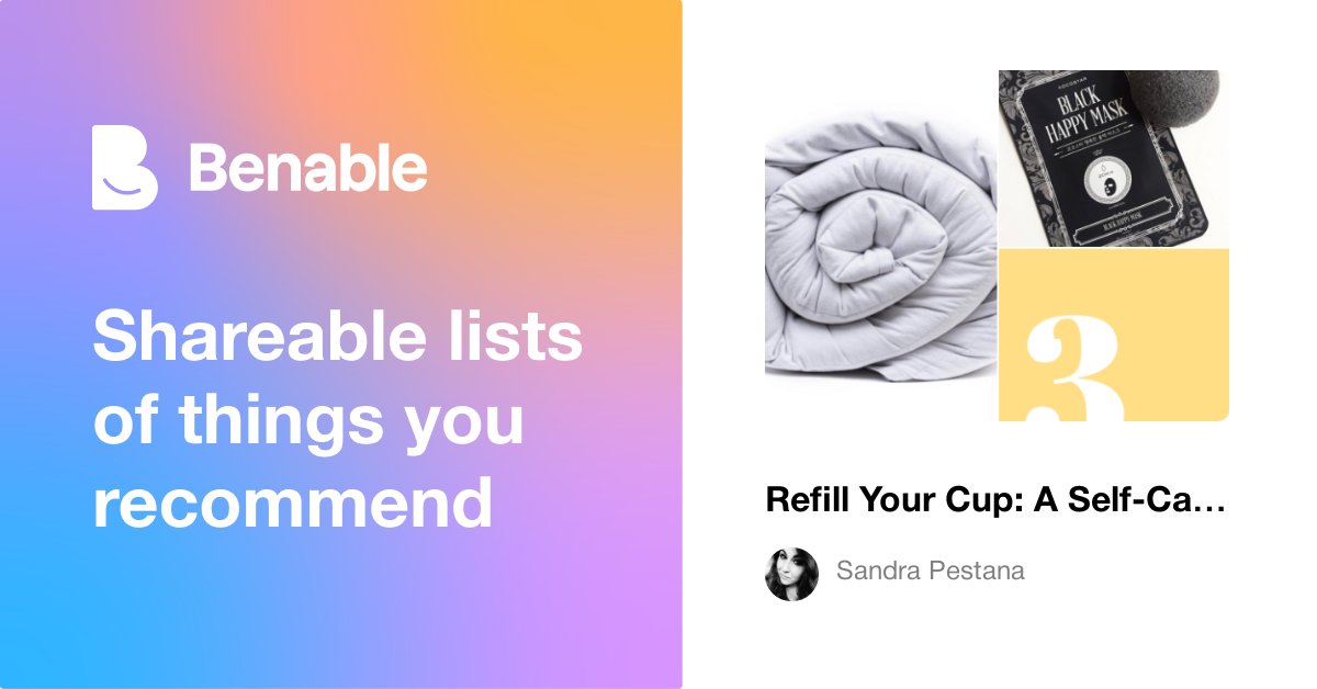 Refill Your Cup: A Self-Care Collection 💫
