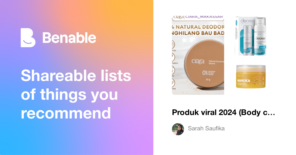 Produk viral 2024 (Body care edition)