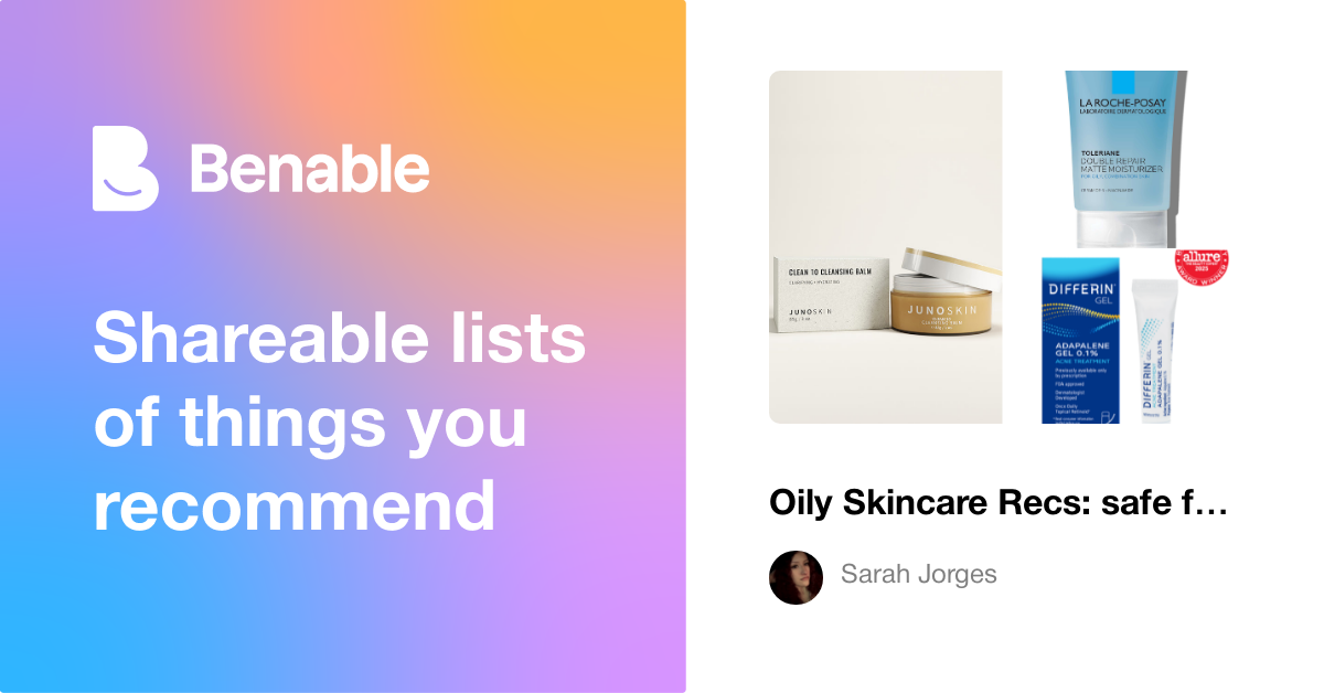 Oily Skincare Recs: safe for oily, reactive, acne prone skin 🧼