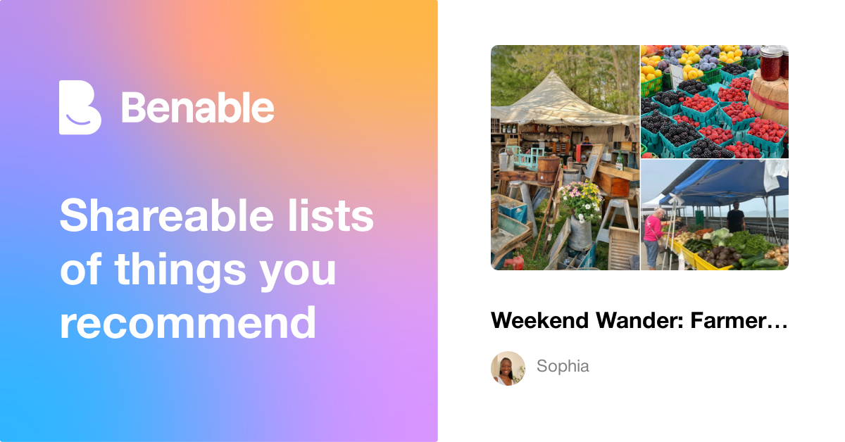 Weekend Wander: Farmers & Flea Markets You Can’t Miss