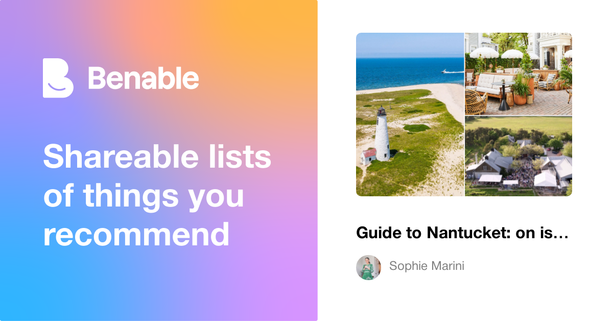 Guide to Nantucket: on island in the off season