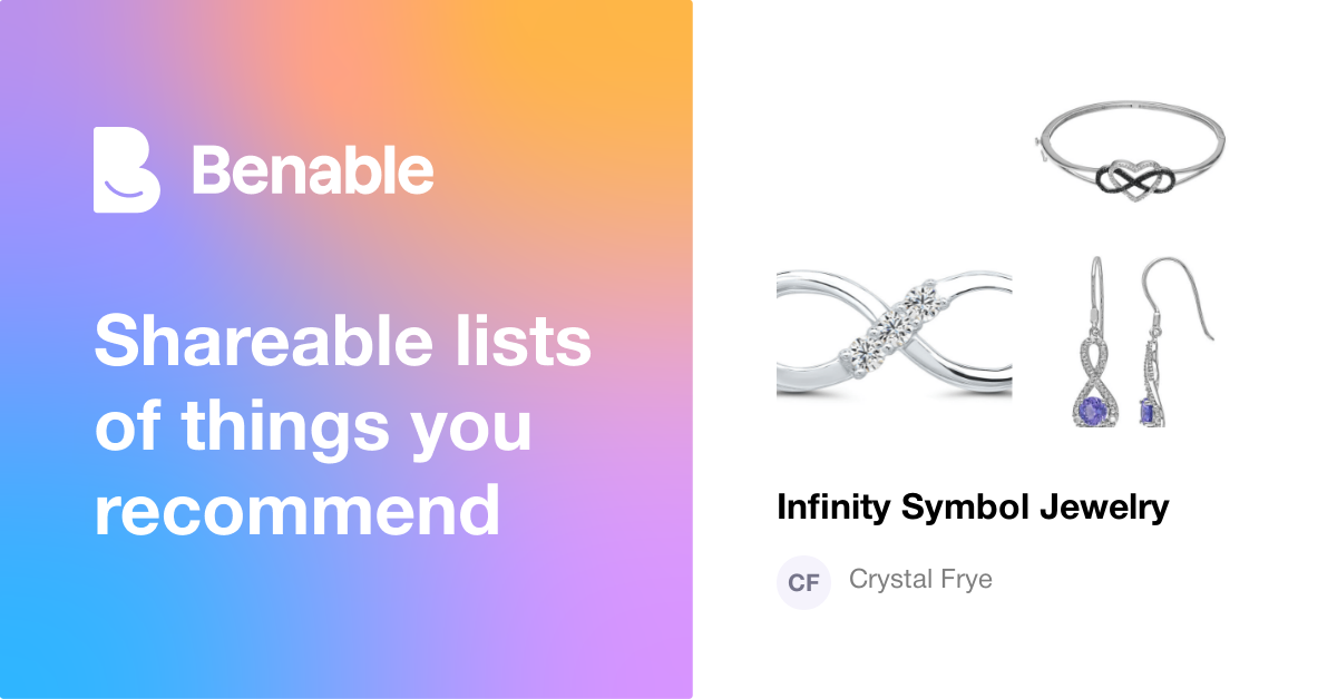Infinity Symbol Jewelry