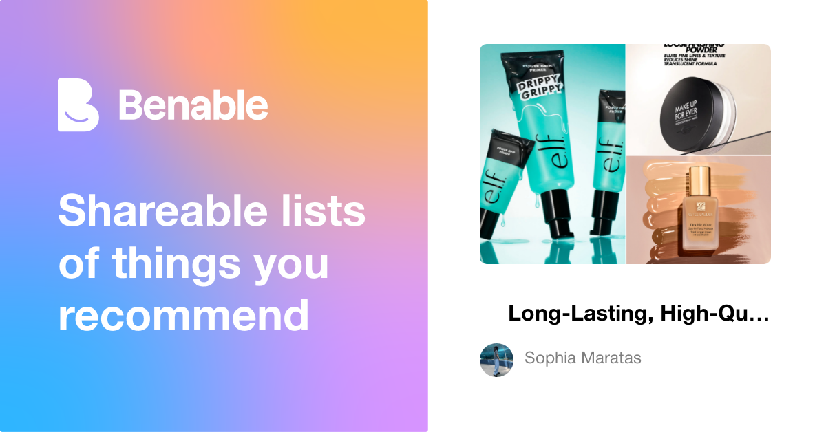 Long-Lasting, High-Quality Makeup Must-Haves 💄