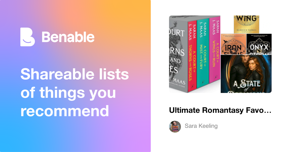 Ultimate Romantasy Favorites 🐉