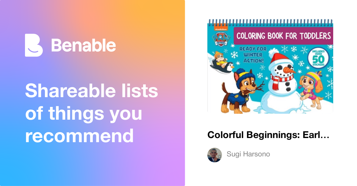 Colorful Beginnings: Early Learning Coloring Book for Toddlers