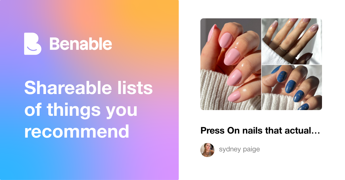 Press On nails that actually STAY on!
