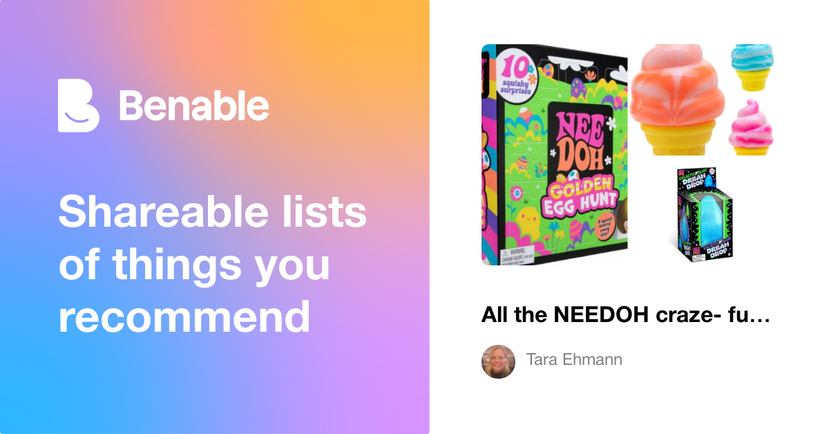 All the NEEDOH craze- fun fidgets