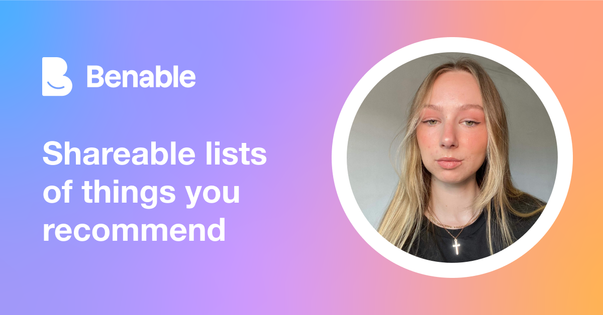 Everything @taylormoir (Taylor Moir) recommends - Benable