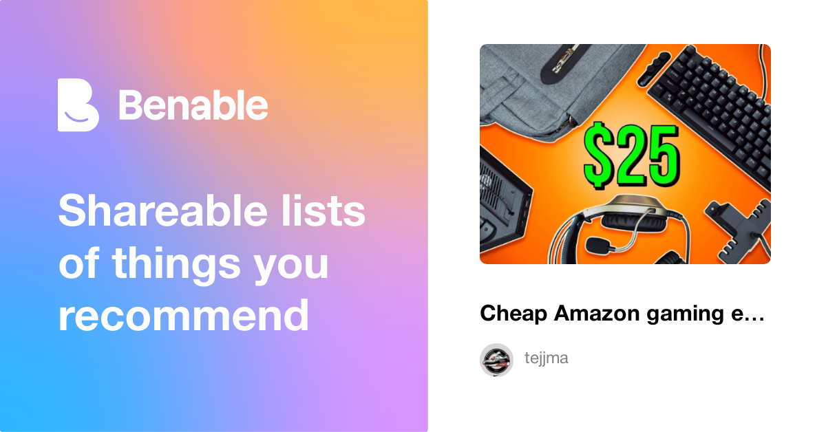 Cheap Amazon gaming equipment