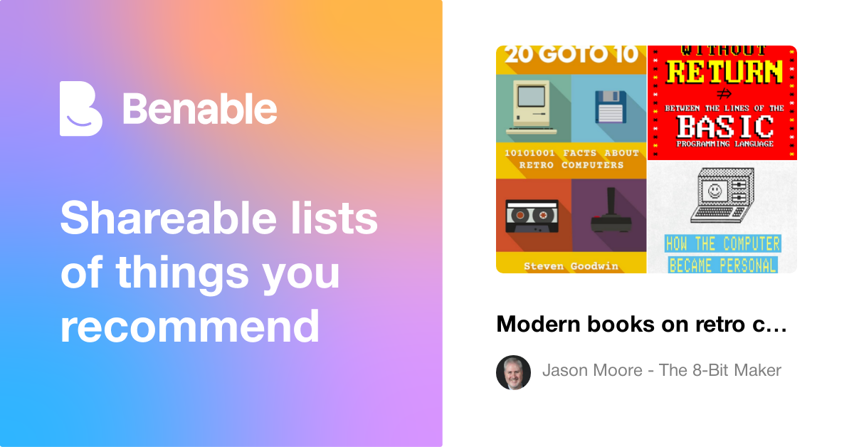 Modern books on retro computing