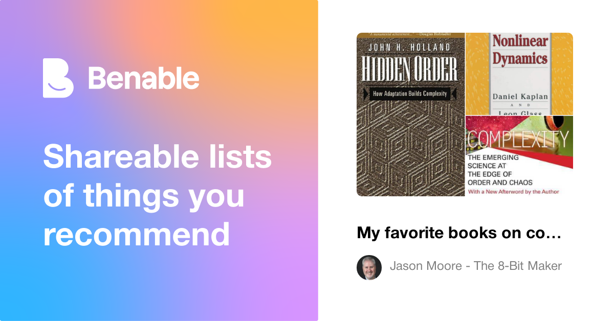 My favorite books on complex adaptive systems