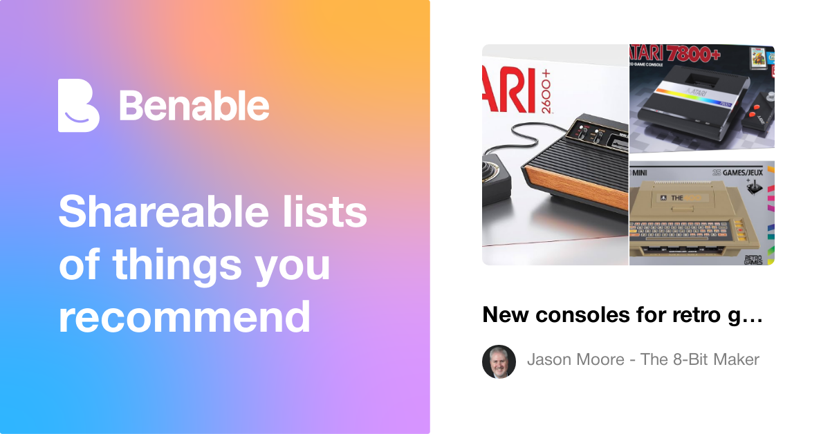 New consoles for retro gaming