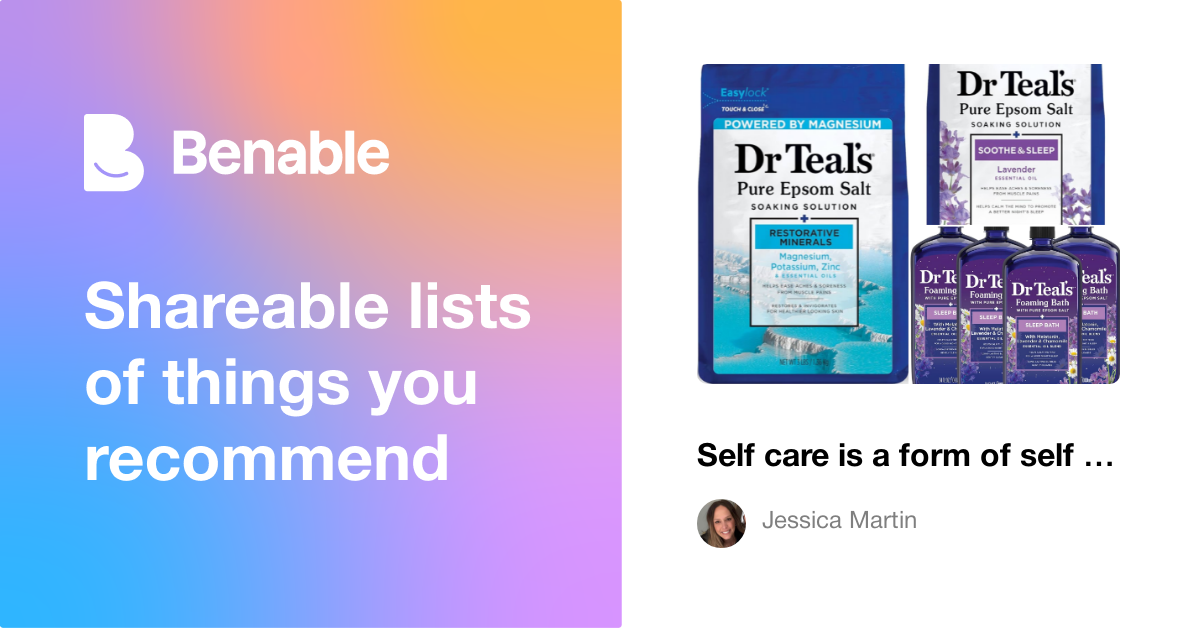 Self care is a form of self love! You deserve to take care of yourself ...