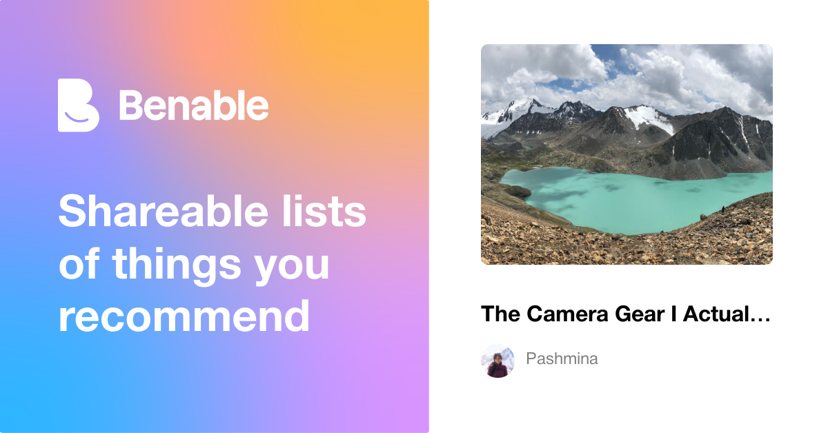 The Camera Gear I Actually Use To Take Amazing Shots