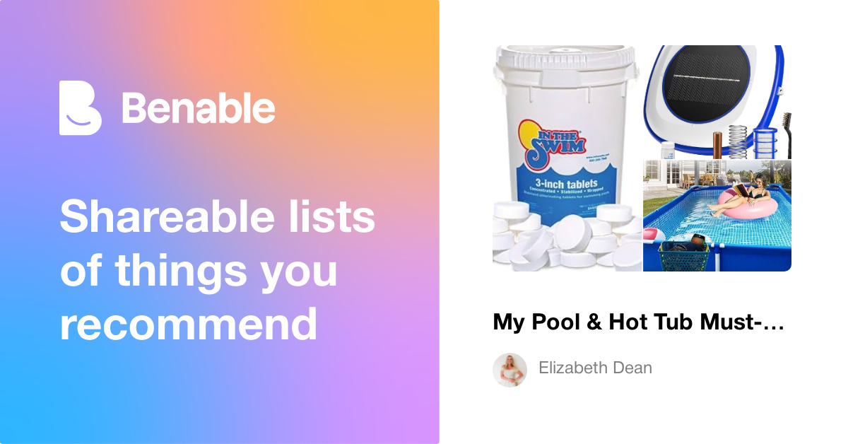 My Pool & Hot Tub Must-Haves 🛁