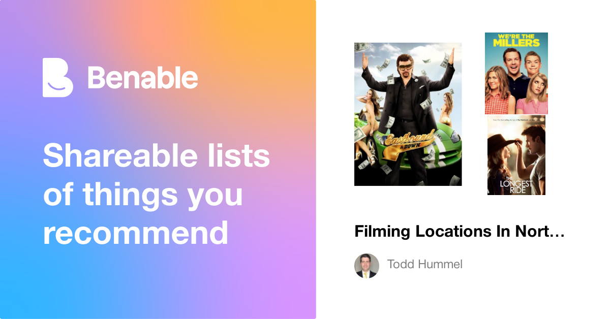 Filming Locations In North Carolina
