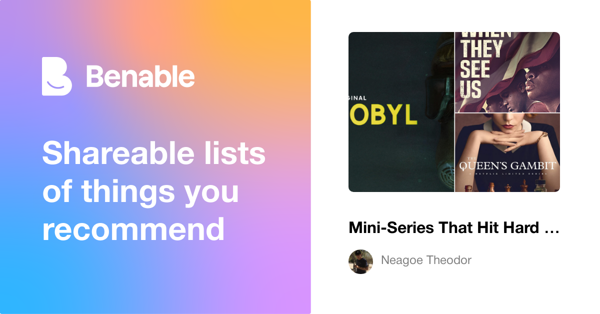 Mini-Series That Hit Hard and End Perfectly. Sources: Netflix, HBO, AMC ...