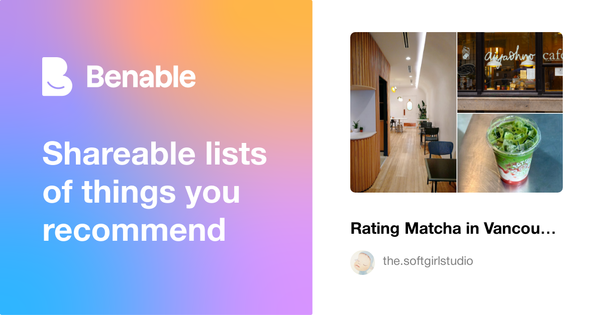 Rating Matcha in Vancouver