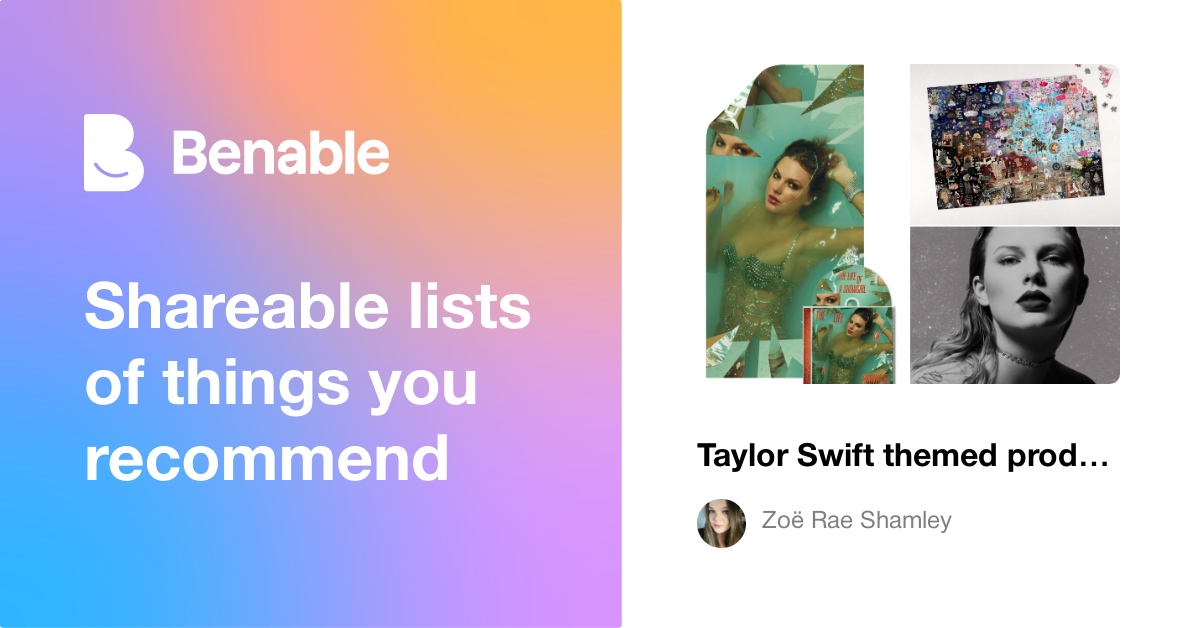 Taylor Swift themed products