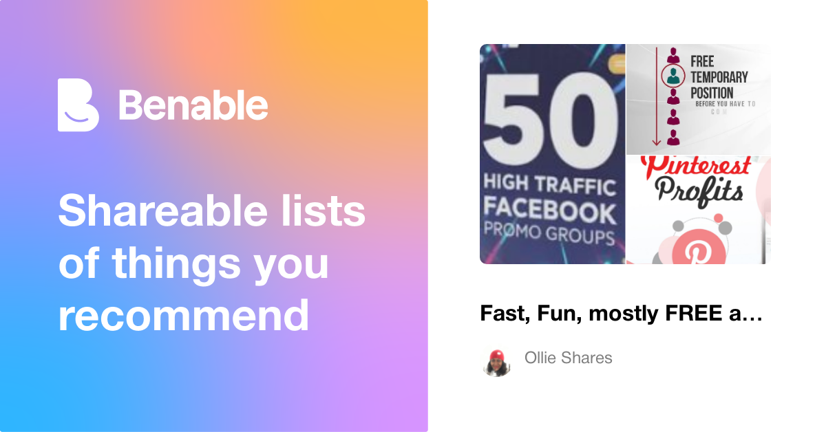 Fast, Fun, mostly FREE and Easy Ways To Get Paid!