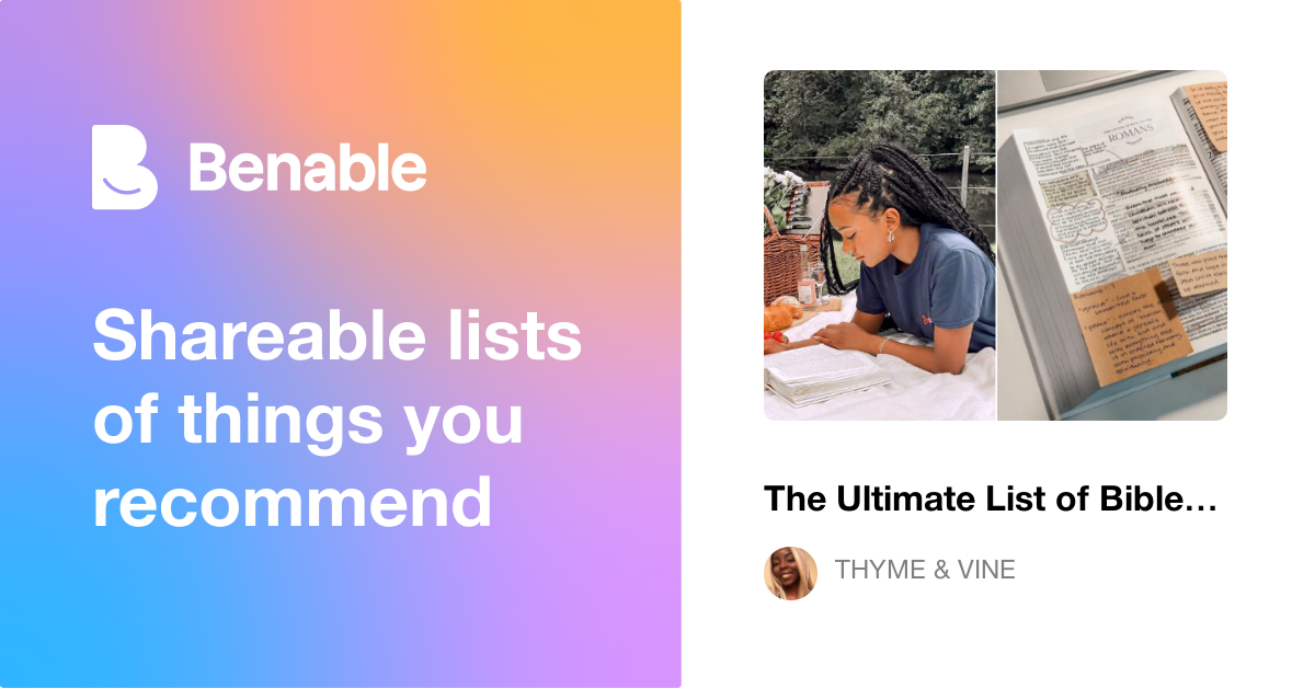 The Ultimate List of Bible Study Essentials