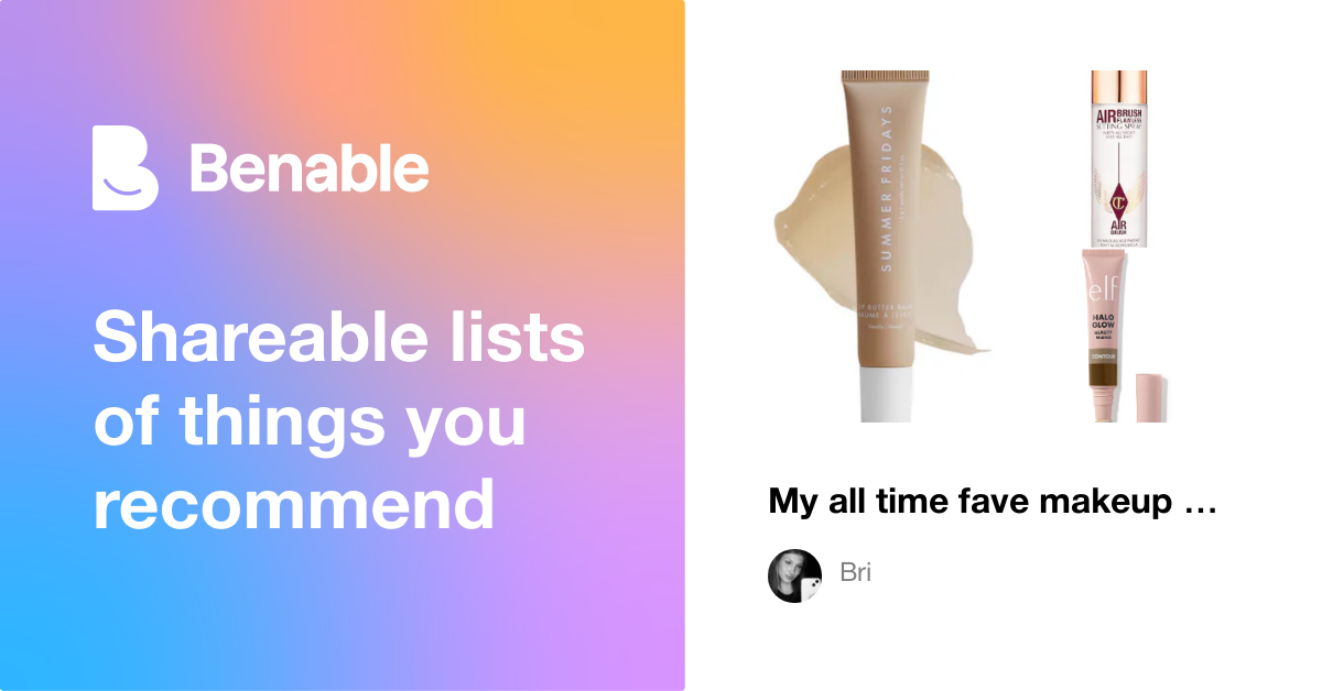 My all time fave makeup products 💋💄