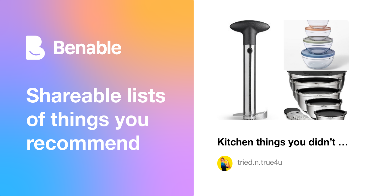 Kitchen things you didn’t know you need