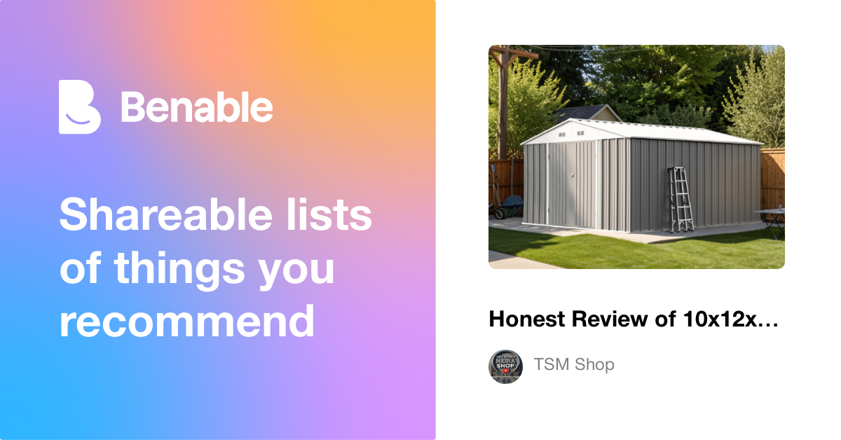 Honest Review of 10x12x7.4FT Multi-Used Shed & Outdoor Storage Shed ...