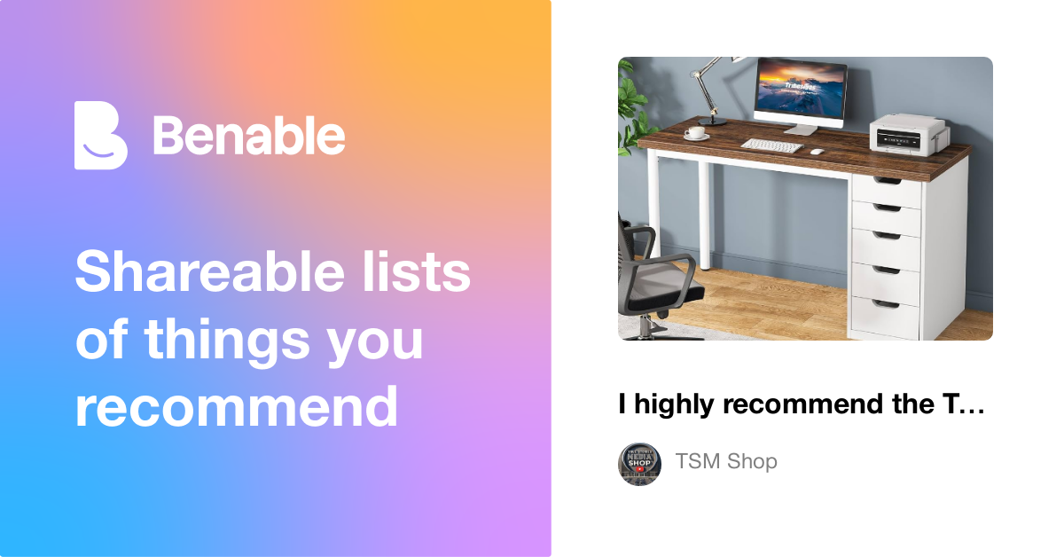 I highly recommend the Tribesigns Computer Desk with 5 Drawers, 47 ...